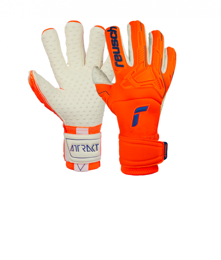 REUSCH GK ATTRAKT FREEGEL SPEEDBUMP BRANKÁŘSKÉ RUKAVICE - Neon oranžová ...